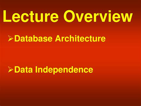 Three Levels Architecture Of Database System Three Schema Architecture