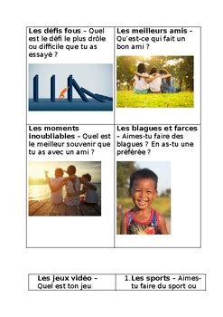 Cartes Des Sujets Des Conversations By Marcies Communication Treasures