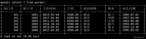 mysql之单表查询与多表查询 创建和数据库和数据表并插入数据展示单表查询和多表 csdn博客