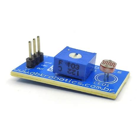 módulo sensor de luz com ldr e trimpot gbk robotics módulo p13