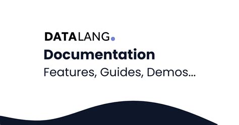 Datalang Documentation