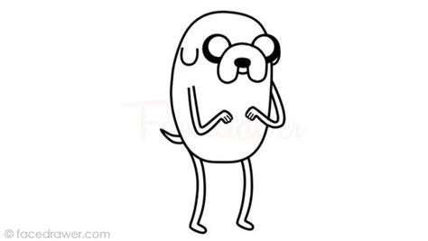 Jake Adventure Time Learn How To Draw Step By Step Easy Steps