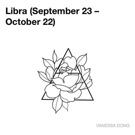 Libra Birth Flower Inspired Tattoo Constellation Tattoos Libra