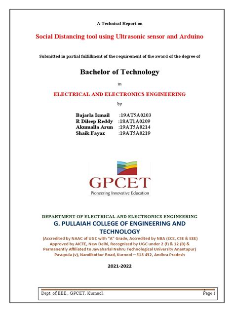 technical report gpcet pdf printed circuit board arduino