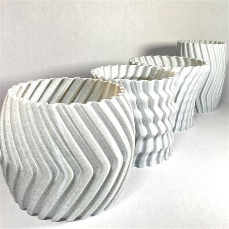 Free Stl File Zig Zag Planters・3d Printing Model To Download・cults