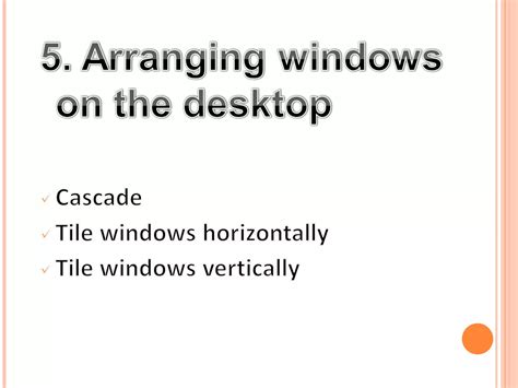Managing Windows PPT