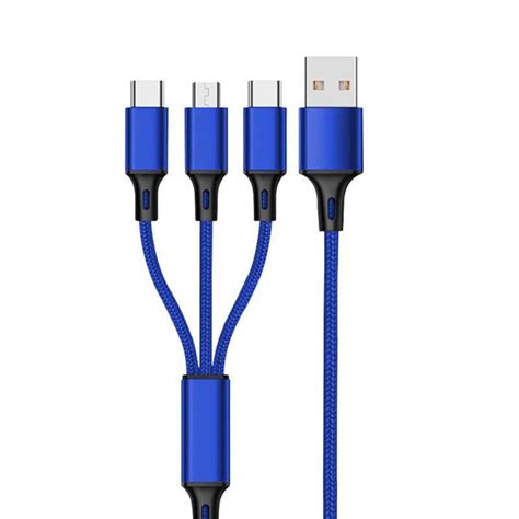 подходит для Ios Android Type C один перетаскивает три линии быстрой