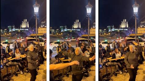 აზერბაიჯანელი გოგონა მუსიკოსებთან მივიდა და ქართულად იმღერა აზერების ცეკვა ქართულ სიმღერაზე