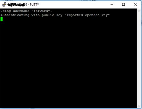 Putty Authenticating With Public Key Imported Openssh Key And Then