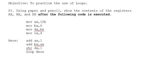 Solved Objective To Practice The Use Of Loops P1 Using