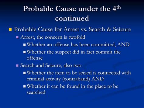 Ppt Cp Lesson 3 Probable Cause Warrants And Arrests Powerpoint Presentation Id 314581