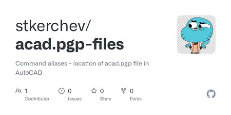 github stkerchev acad pgp files command aliases location of acad pgp file in autocad