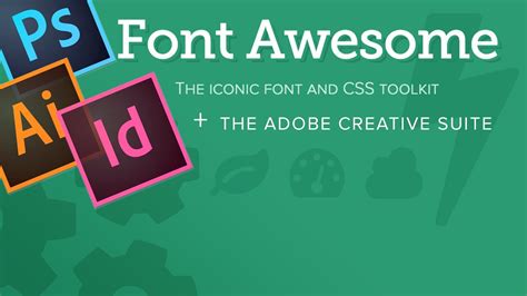 How To Use Font Awesome Icons With Photoshop Illustrator Or Any Other