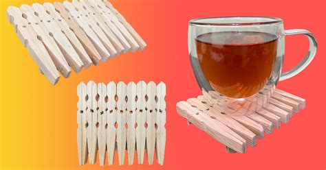 Підставка під горнятко з прищепок Diy Відеоурок Трудове навчання