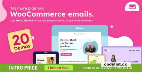 Email Creator V1 0 7 Woocommerce Email Template Customizer Premium Scripts Plugins And Mobile