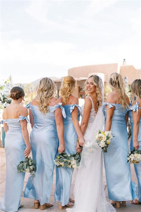 Sheath Off The Shoulder Light Blue Bridesmaid Dress Pgmdress