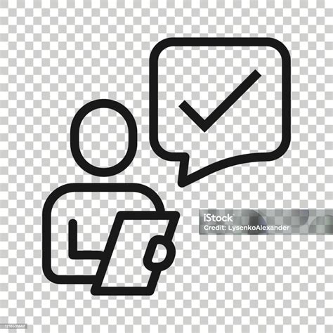 플랫 스타일의 조직 관리 아이콘입니다 흰색 격리 된 배경에 확인 표시 벡터 그림을 가진 사람 실업가 비즈니스 개념입니다 건강 진단에 대한 스톡 벡터 아트 및 기타 이미지