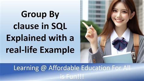 Sql Tutorials Group By Clause In Sql Youtube