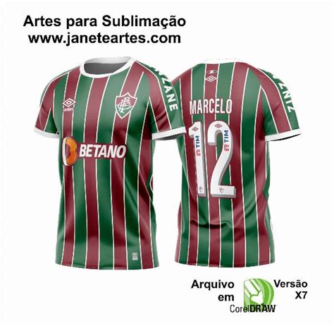 Arte Camisa Titular Fluminense 2023 2024 Janete Artes