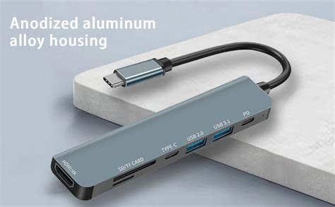 Avigers Usb C Hub 7 In 1 Usb C To Hdmi Adapter With 4k Hdmi 100w Pd