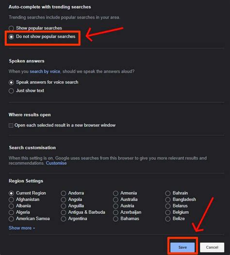 How To Turn Off Trending Searches In Chrome Desktop Android