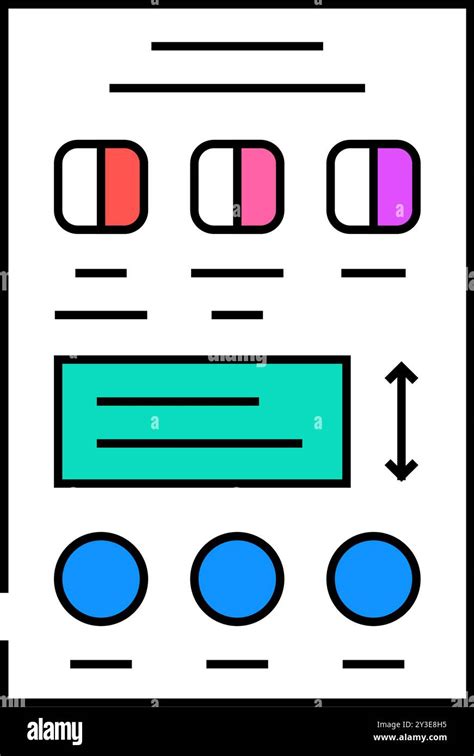 Style Guides Technical Writer Icon Color Illustration Stock Vector
