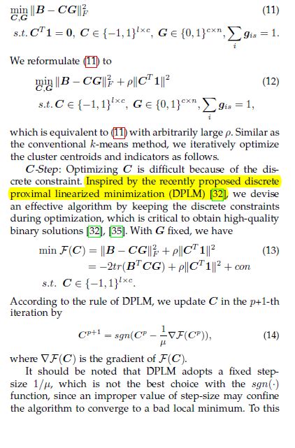 Discrete Optimization Binary Data Clustering By Matrix Factorization Computational Science