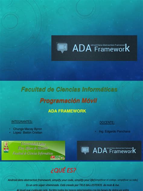ada framework pdf marco de software gestión de tecnología de la