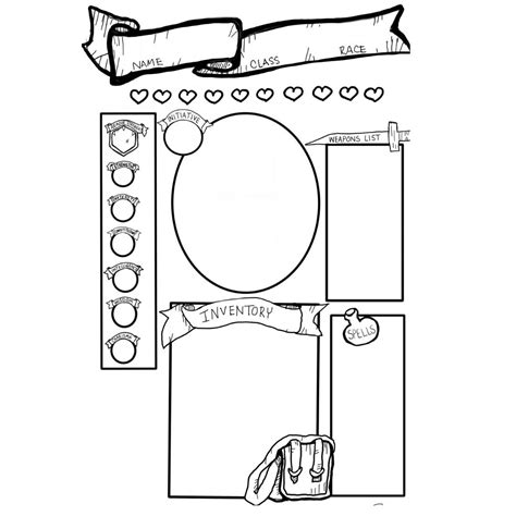 RPG Character Sheet Digital Dowload Etsy RPG Character Sheet Digital Dowload Etsy