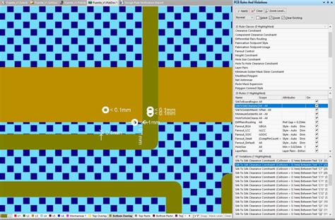 Silk To Silk Silk To Solder Mask Errors