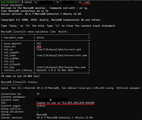 Tslv13 Bug · Issue 282 · R Dbirmariadb · Github