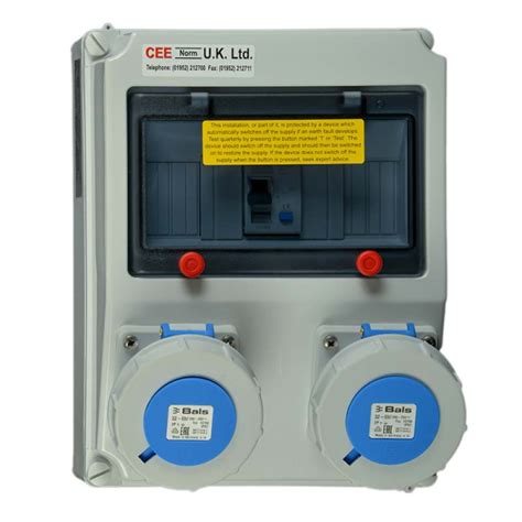 Rcd Protected Surface Mounting Socket Outlets Multi Outlet 16a 230v