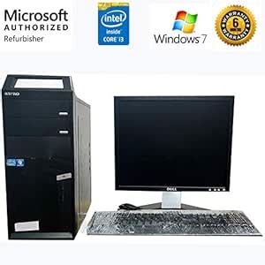 Renewed Wipro Desktop Intel Core Core I3 3 2 GHz 4 GB RAM 320 GB HDD Windows 7 MS Office