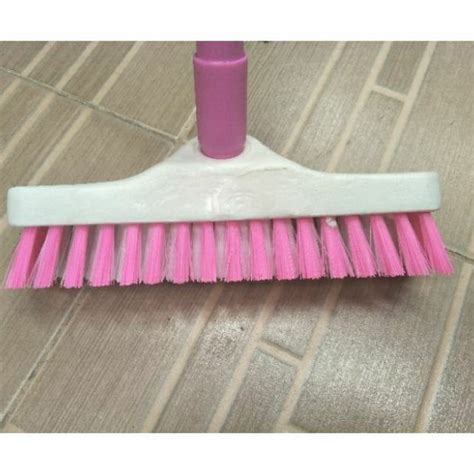 แปรงขัดพื้นด้ามยาวหัวเล็ก หัวพลาสติก ตราสมอ ของแท้ หรือมีด้ามแปรงแยกขายด้วย Shopee Thailand