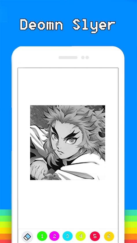Demon Slayer Pixel Art Color By Number Book Para Android Download