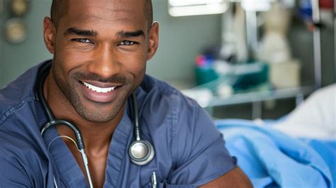 Premium Photo Smiling Physician Assistant Headshot