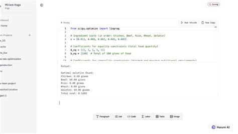 Release Harumi V03 • Run Code With Scipy • Collaborative Modeling • New Harumi