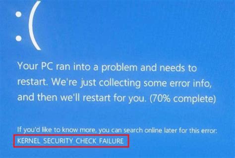 How To Fix Kernel Security Check Failure Error