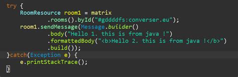 Sending Message Issue With A Java Client · Issue 16086 · Matrix Orgsynapse · Github