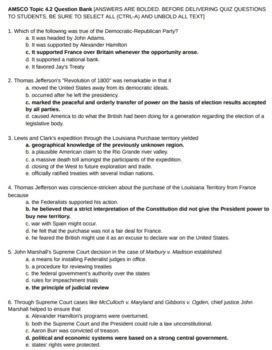 Amsco Multiple Choice Answers Amsco Rd Edition Multiple Cho