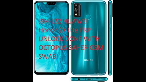 JSN-L22 HUAWEI Honor 9X Lite FRP UNLOCK DONE WITH OCTOPUS - YouTube