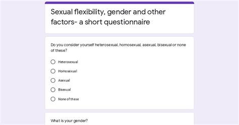 Sexual Flexibility Gender And Other Factors A Short Questionnaire R Slatestarcodex