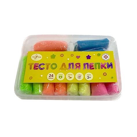Тесто для лепки "Тесто-пластилин", Граф Жираф, 24 бруска - купить через ...