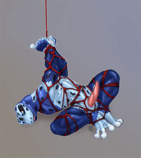 Rule 34 Amphibian Anthro Blue Body Blue Skin Bondage Bondage Bound Brown Eyes Digital Media