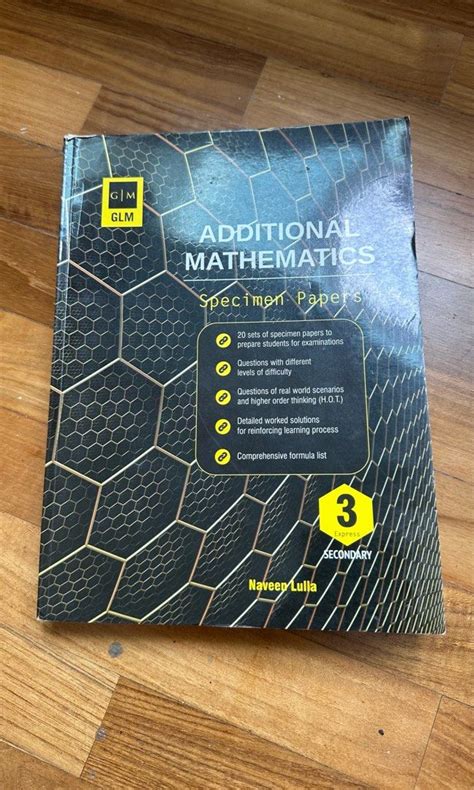 Secondary 3o Level Additional Mathematics Book Hobbies And Toys Books