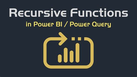 Recursive Functions In Power Bi Power Query — The Power User
