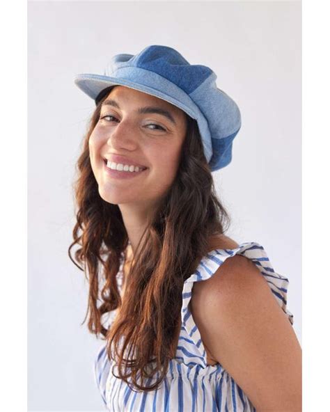 Urban Outfitters Chloe Denim Cabbie Hat In Indigo Blue Lyst