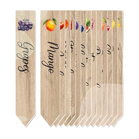 Sinyiin Festive Garden Plant Markers Set Of 14 Waterproof Pvc Plant