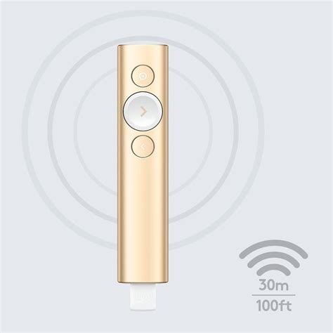 Logitech Spotlight Presentation Remote Gold Artofit