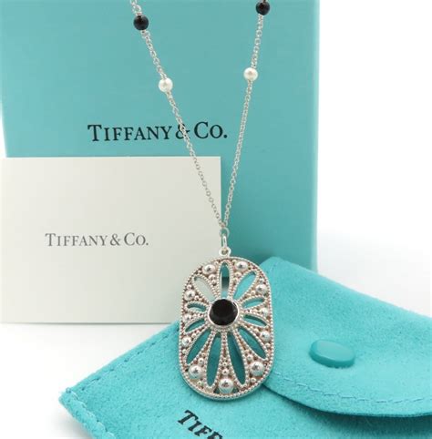 代購代標第一品牌－樂淘letao－【送料無料】 極希少 美品 Tiffanyandco ティファニー ジークフェルド オニキス パール ロング